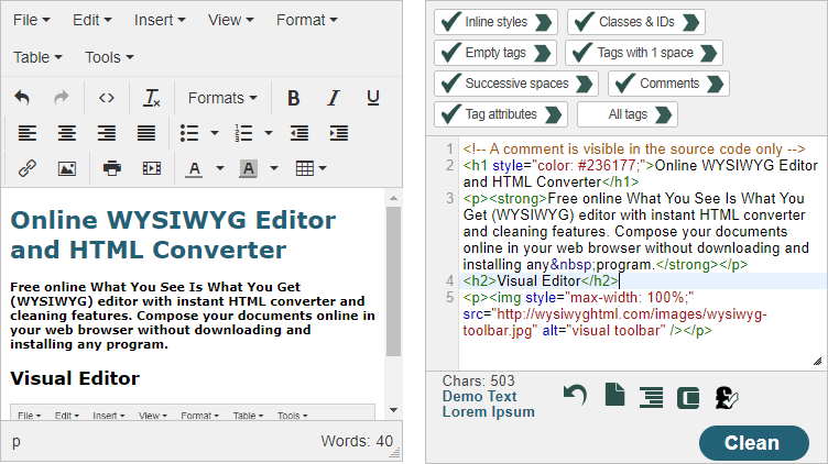 DocHTML: Online Document to HTML Converter